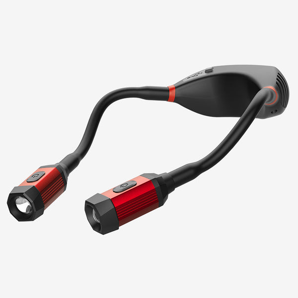 300 Lumen Dual-Lamp LED Rechargeable Neck Light with Magnetic Base and ...