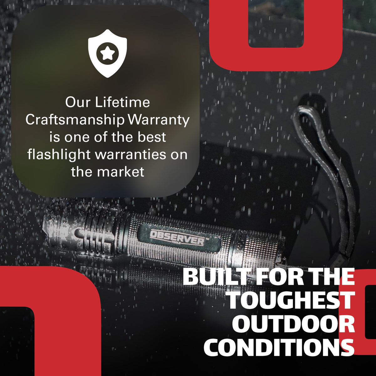 1000 Lumen Pocket LED Rechargeable Tactical Flashlight, Zoom, Rear Pow ...